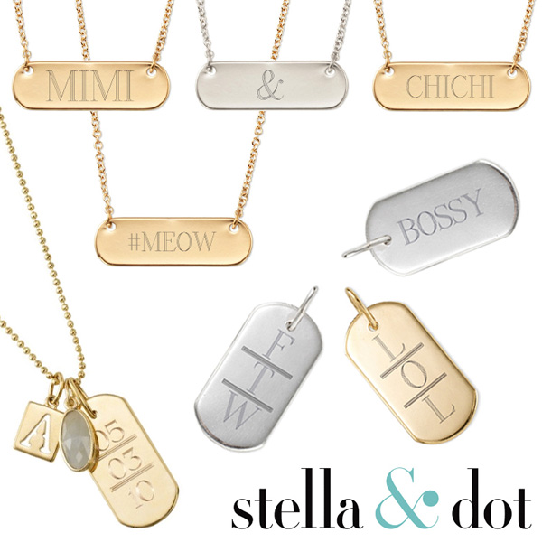 Giveaway Friday: Stella & Dot Monogrammed Necklace | Mimi & Chichi ...